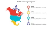 North America Continent Map PowerPoint & Google Slides