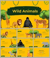 Wildlife PowerPoint Presentation and Google Slides Themes