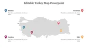 Turkey Map For PowerPoint And Google Slides Templates
