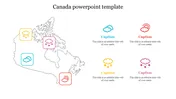 Editable PowerPoint Canada Map Template & Google Slides