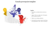 Editable PowerPoint Canada Map Template & Google Slides
