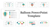 Hot Air Balloon PowerPoint Template for Unique Slides