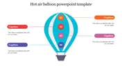 Hot Air Balloon PowerPoint Template for Unique Slides