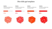 Creative Dice Slide Templates PowerPoint presentation