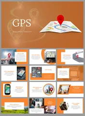 Multicolor GPS Presentation PowerPoint Templates Designs