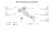 Stunning Italy Map Presentation PowerPoint Design