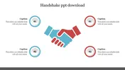 Editable Handshake Slide PowerPoint Presentation Template