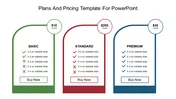 Predesigned PowerPoint design pricing Table Template