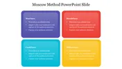 Moscow Method PowerPoint Slide With Multi-Color Matrix