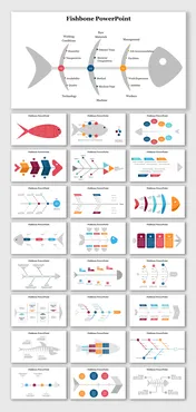 Fishbone Diagram SmartArt PPT And Google Slides Templates