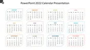 Editable April 2022 Monthly Planner PowerPoint Slide