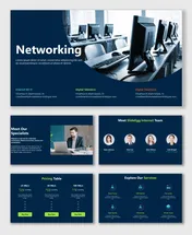 Ready To Use Cloud Networking PPT Slide Template Designs