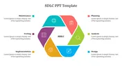 SDLC PPT Download Template With Multicolor Circle Design