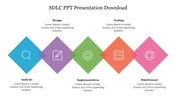 SDLC PPT Download Template With Multicolor Circle Design