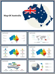 Free Editable Map of Australia PPT Template & Google Slides