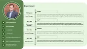 One Slide Resume Template PowerPoint and Google Slides