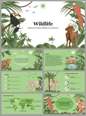 Wildlife PowerPoint Presentation and Google Slides Themes