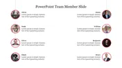 Our Team PowerPoint Template For Presentation Slide