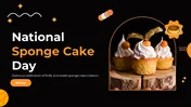 National Sponge Cake Day PPT And Google Slides Templates