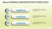 Formal Presentation Templates for Professional Meetings