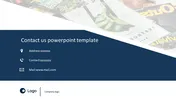Simple Contact Us PowerPoint Template and Google Slides