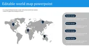 Creative World Map For PowerPoint Free Download