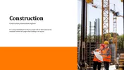 Editable Construction PowerPoint Presentation Template
