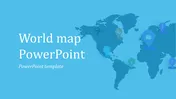 World Map Countries & Continents PowerPoint & Google Slides