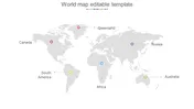 Get This Free Editable World Map PowerPoint Template