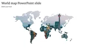 World Map Countries & Continents PowerPoint & Google Slides