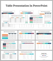 Table Infographics PowerPoint And Google Slides Themes