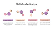 Get Our 3D Molecular Designs PowerPoint And Google Slides
