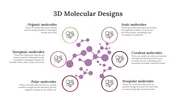 Get Our 3D Molecular Designs PowerPoint And Google Slides