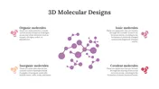 Get Our 3D Molecular Designs PowerPoint And Google Slides