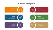Buy this 6 Boxes PowerPoint and Google Slides Themes