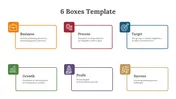 Buy this 6 Boxes PowerPoint and Google Slides Themes