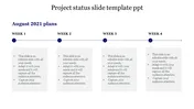 Project Status Slide PPT Presentation and Google Slides