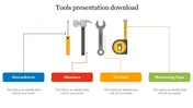Use Interesting Tools Presentation PPT Template Diagram