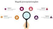 Interesting Magnify PowerPoint Template PPT Slides