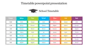 Get Now! Editable Timetable PPT And Google Slides Template