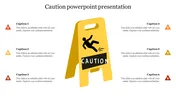 Simple Caution PowerPoint Presentation PPT Templates