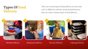 Get this Food Delivery PowerPoint and Google Slides Themes
