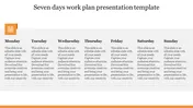 Editable Work Plan Template For Work Presentation