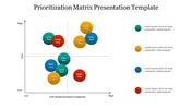 Multicolor Priority Matrix Template PowerPoint Slide