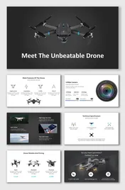 Free Drone Template PowerPoint Presentation & Google Slides