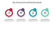 Download Business PowerPoint Template - Four Node