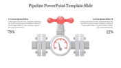 Effective Multicolor Pipeline PowerPoint Template Slide