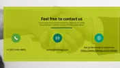 Stylish Contact Us PowerPoint Template for Business Use