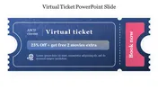 Creative Virtual Ticket PowerPoint Slide Templates