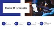 Basics Of Netiquette PPT and Google Slides Templates